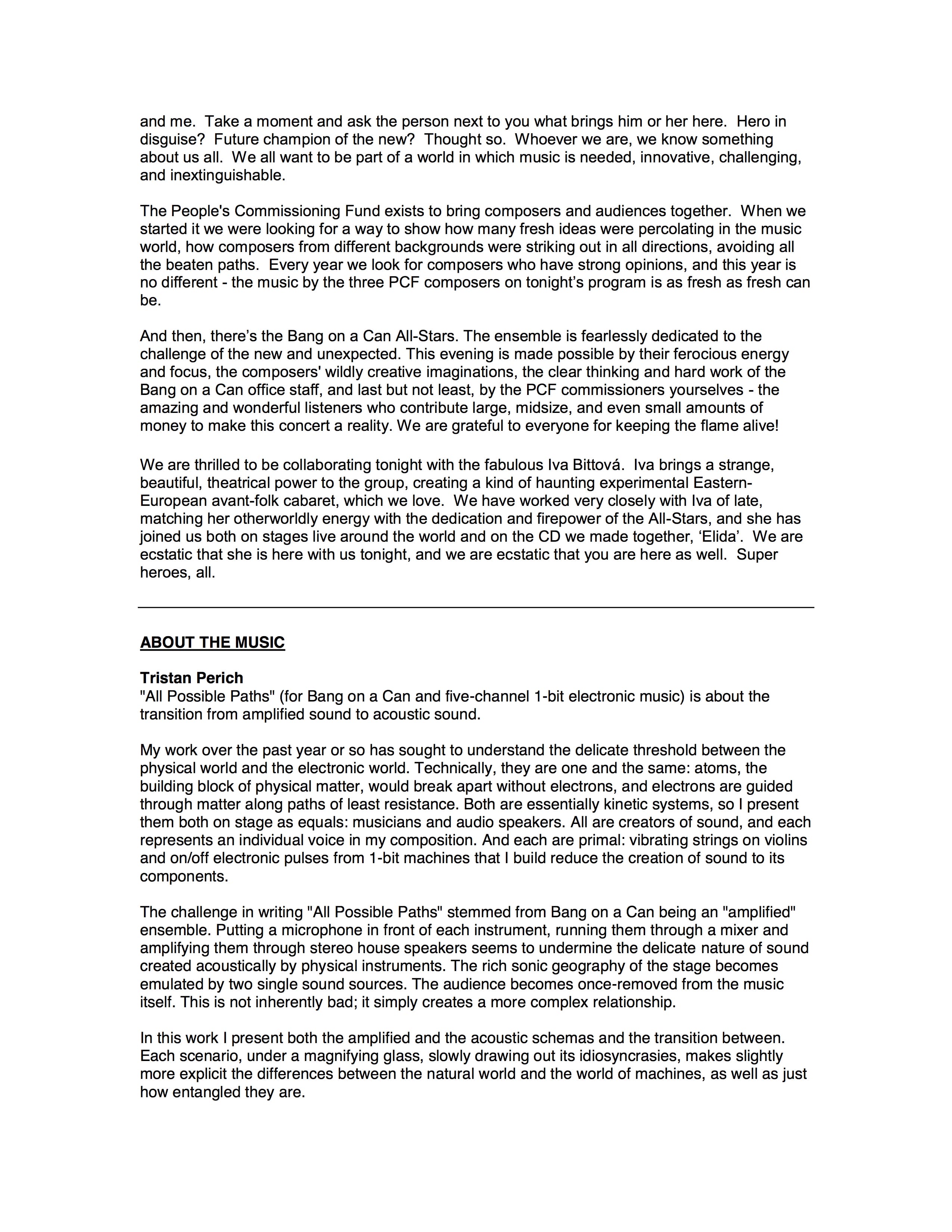 2008 People's Commissioning Fund Program – CanLand - The Bang on a Can ...